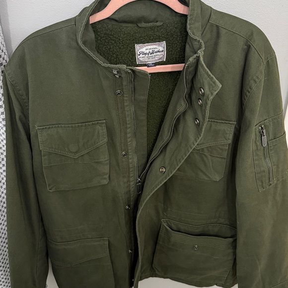 Flag & Anthem | Jackets & Coats | Flag Anthem Dark Green Utility Jacket ...